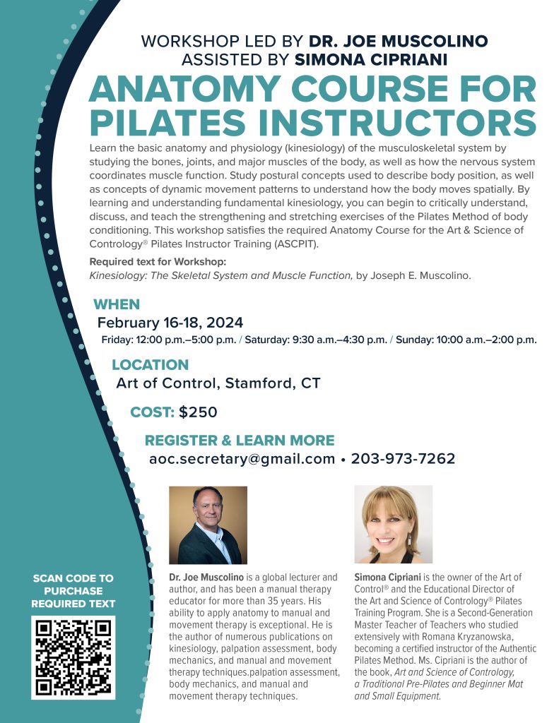 Anatomy for Pilates Instructors - Art of Control